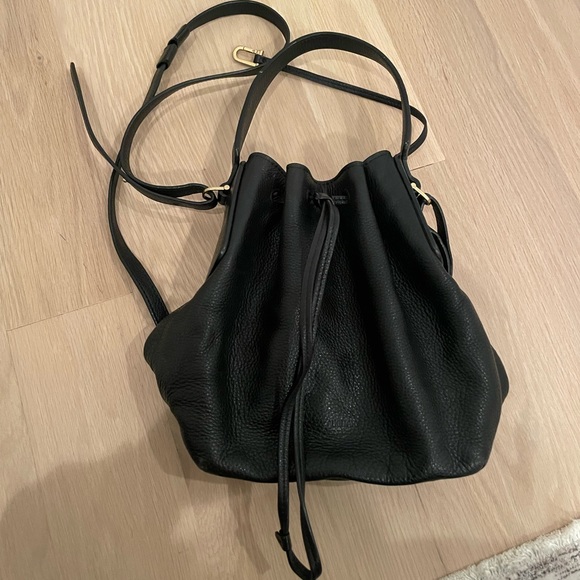 Auxiliary | Bags | Auxiliary Black Leather Bucket Bag | Poshmark